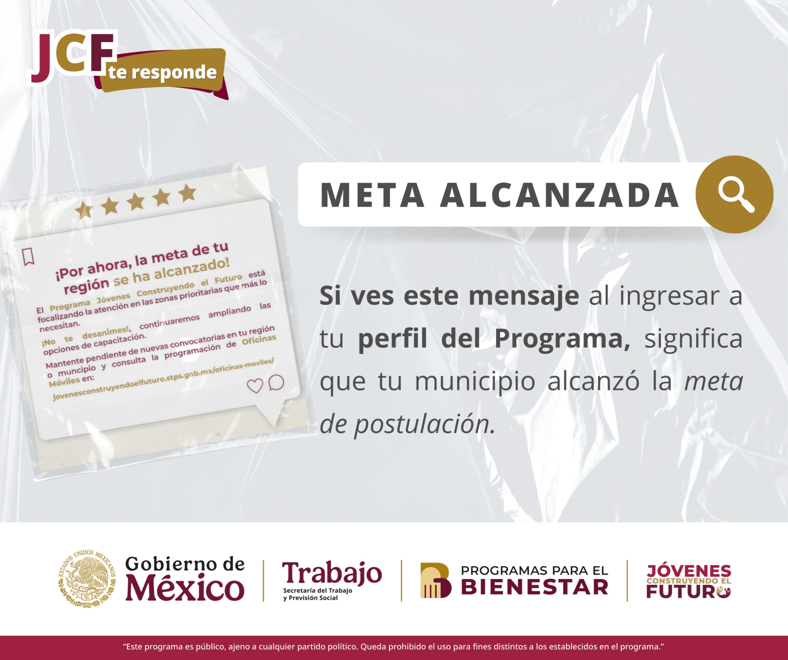 Jóvenes Construyendo el Futuro 2025: ¿Qué hacer si aparece el mensaje ...