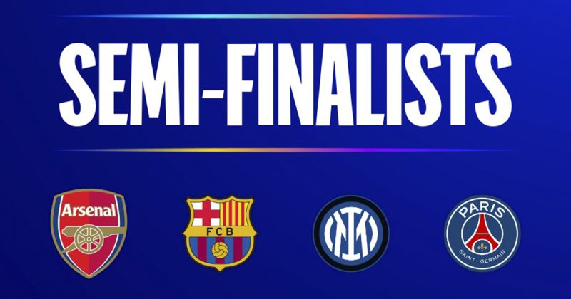 Champions League 2025: Así quedan definidas las semifinales del torneo