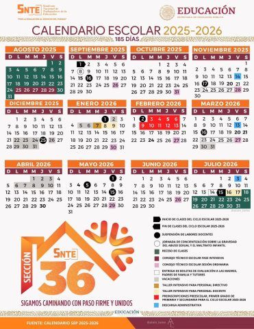 Calendario Escolar SEP 2025-2026: vacaciones, días festivos y puentes ...