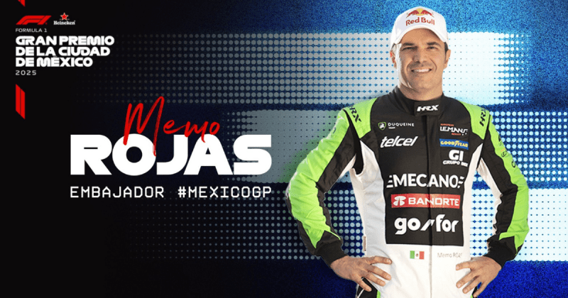 Memo Rojas Jr. es elegido como embajador del México GP: “Inspira a las ...