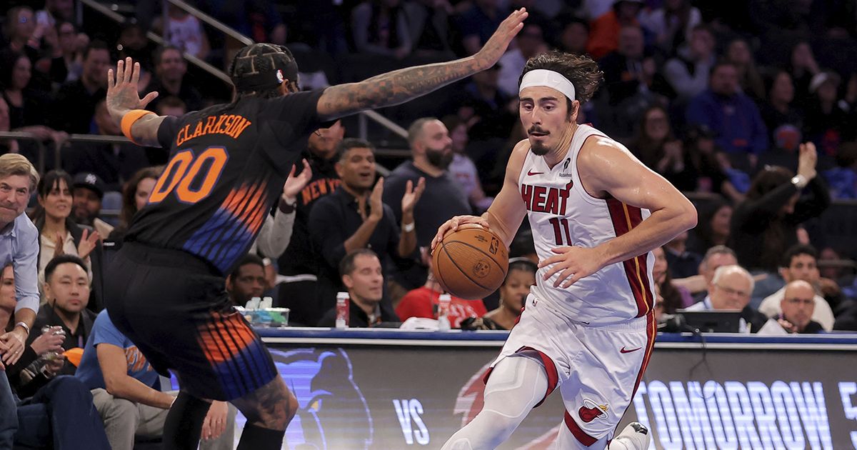 New York Knicks apagan al Miami Heat en destacada noche de Jaime Jáquez Jr.