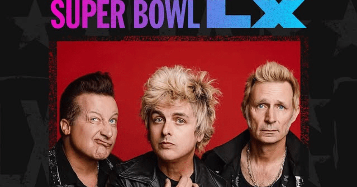 Billie Joe Armstrong y Green Day abrirán el Super Bowl LX en California